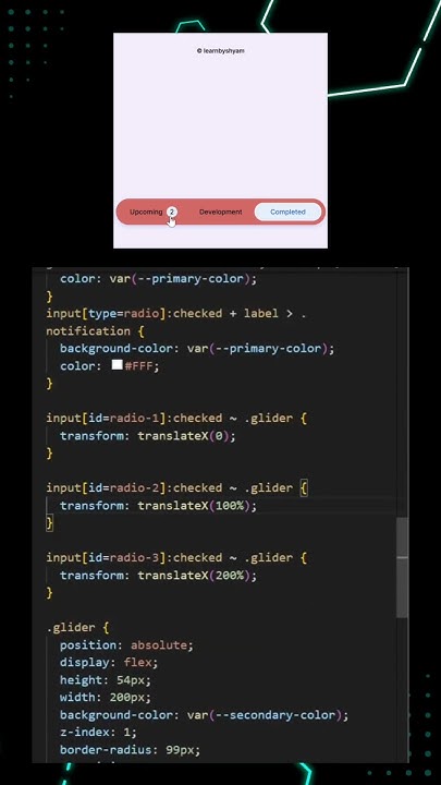Sliding Tabs HTML CSS #html #css - YouTube