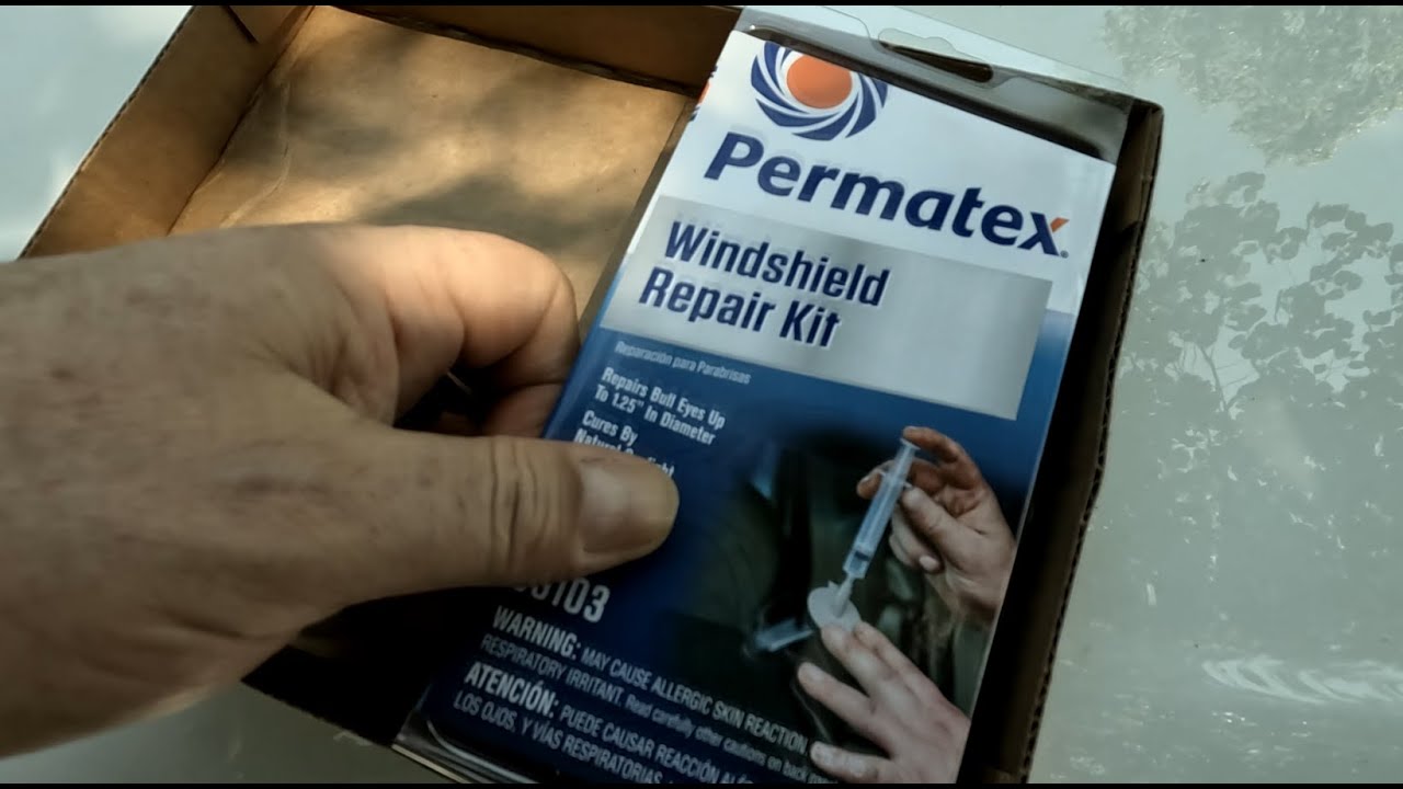 Windshield Chip Repair with Permatex 09103 Repair Kit - YouTube