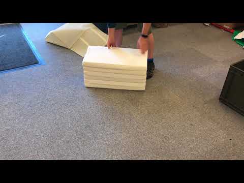 British army surplus folding cot bed mattress