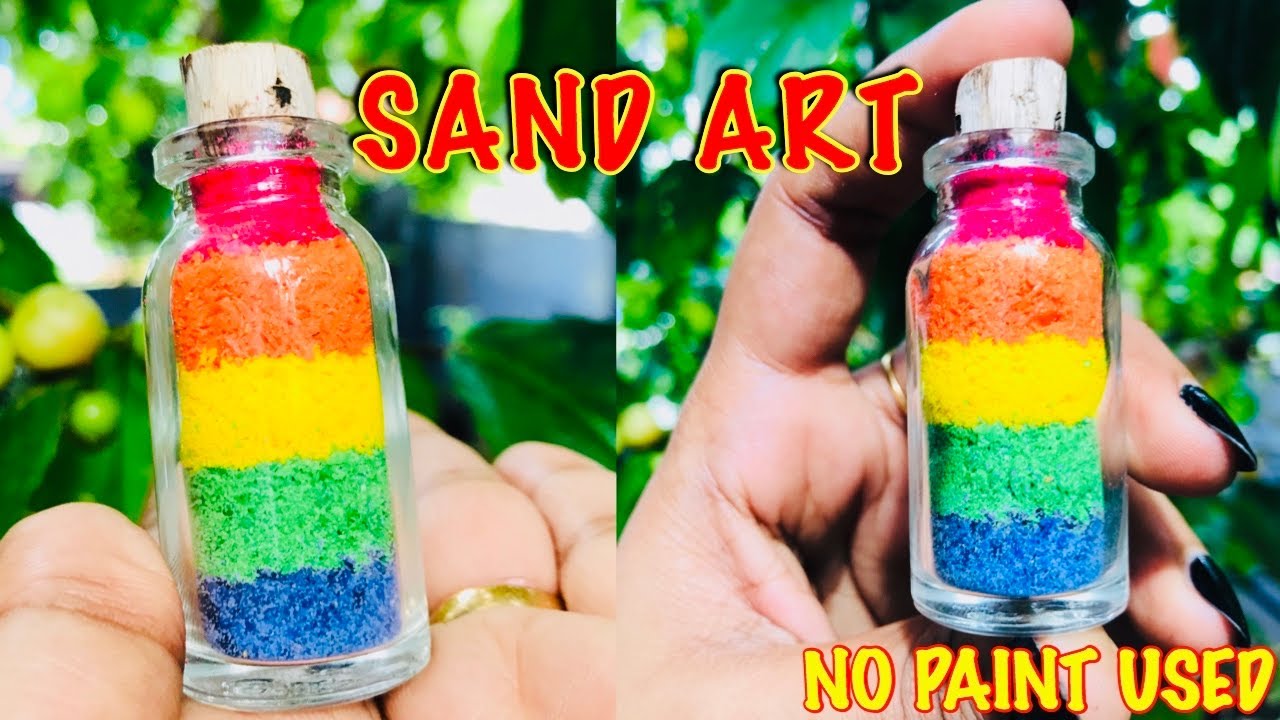 Colorful Sand Art/Made With Crayons/Bottle Sand Art/Colored Sand In A ...