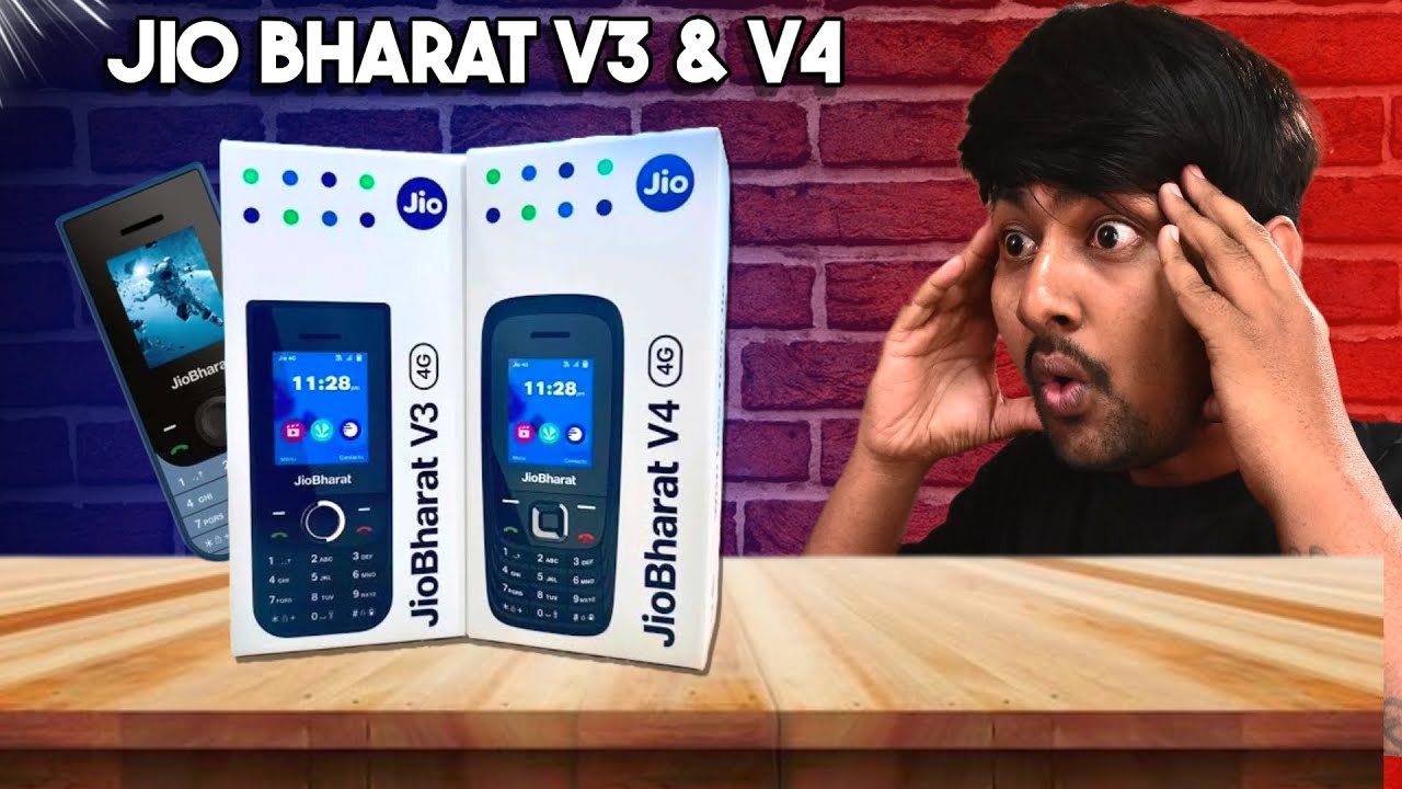 Jio Launched New Phones Jio Bharat V3 and V4 | Jiobharat V3 and V4 Price - YouTube