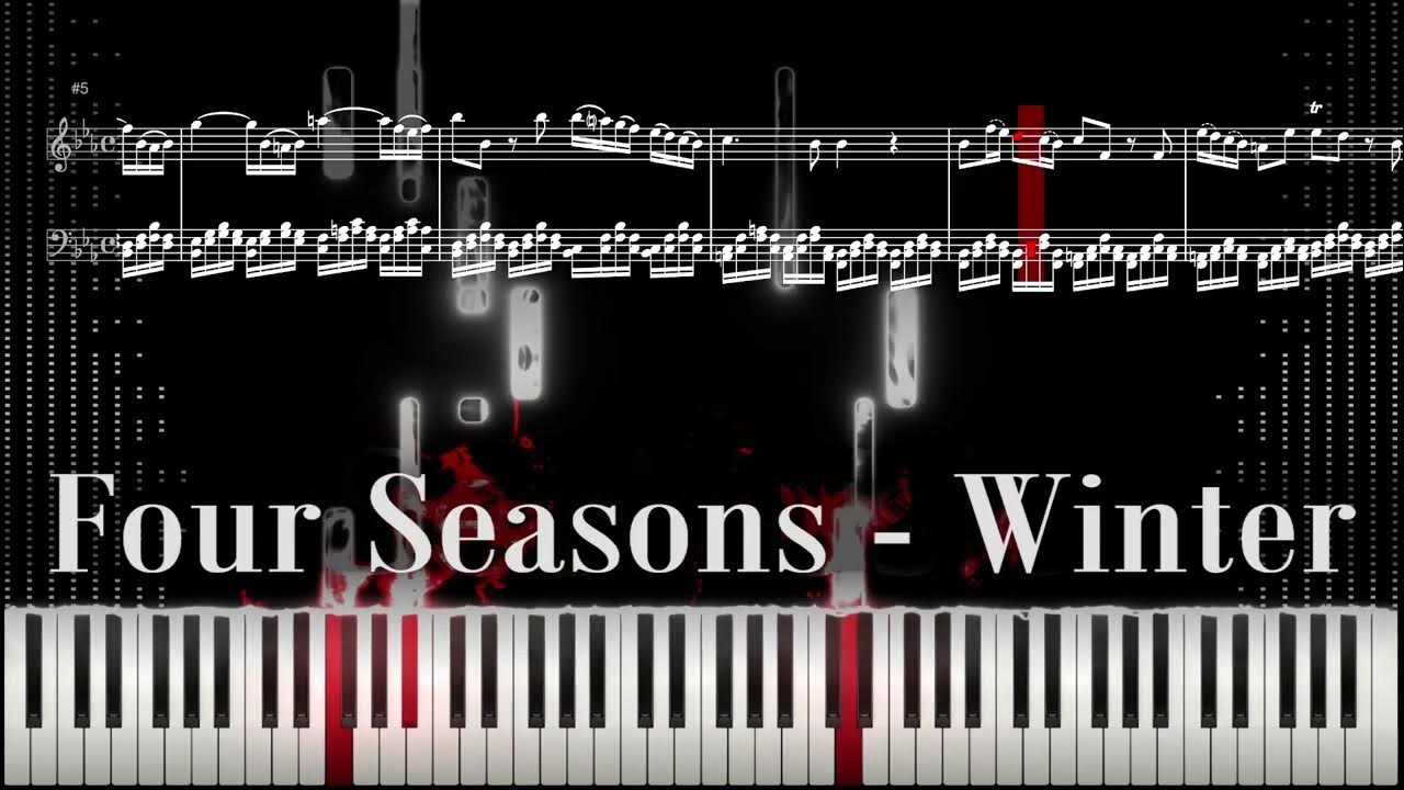 "Four Seasons - Winter" Piano Tutorial | Sheet Music | Vivaldi - YouTube