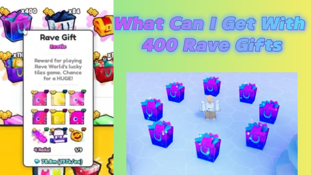 Opening 400 Rave Gifts In Pet Simulator 99! - YouTube