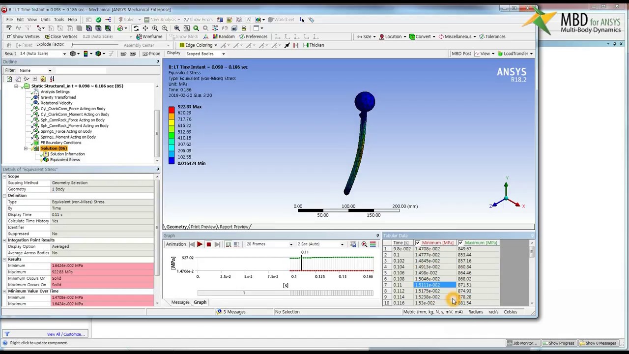 Time Interval Load Transfer , MBD for ANSYS 18 new feature - YouTube