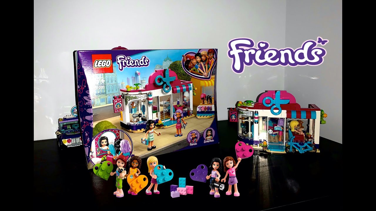 LEGO Friends Speed Building Heartlake City Hair Salon 41391 - YouTube