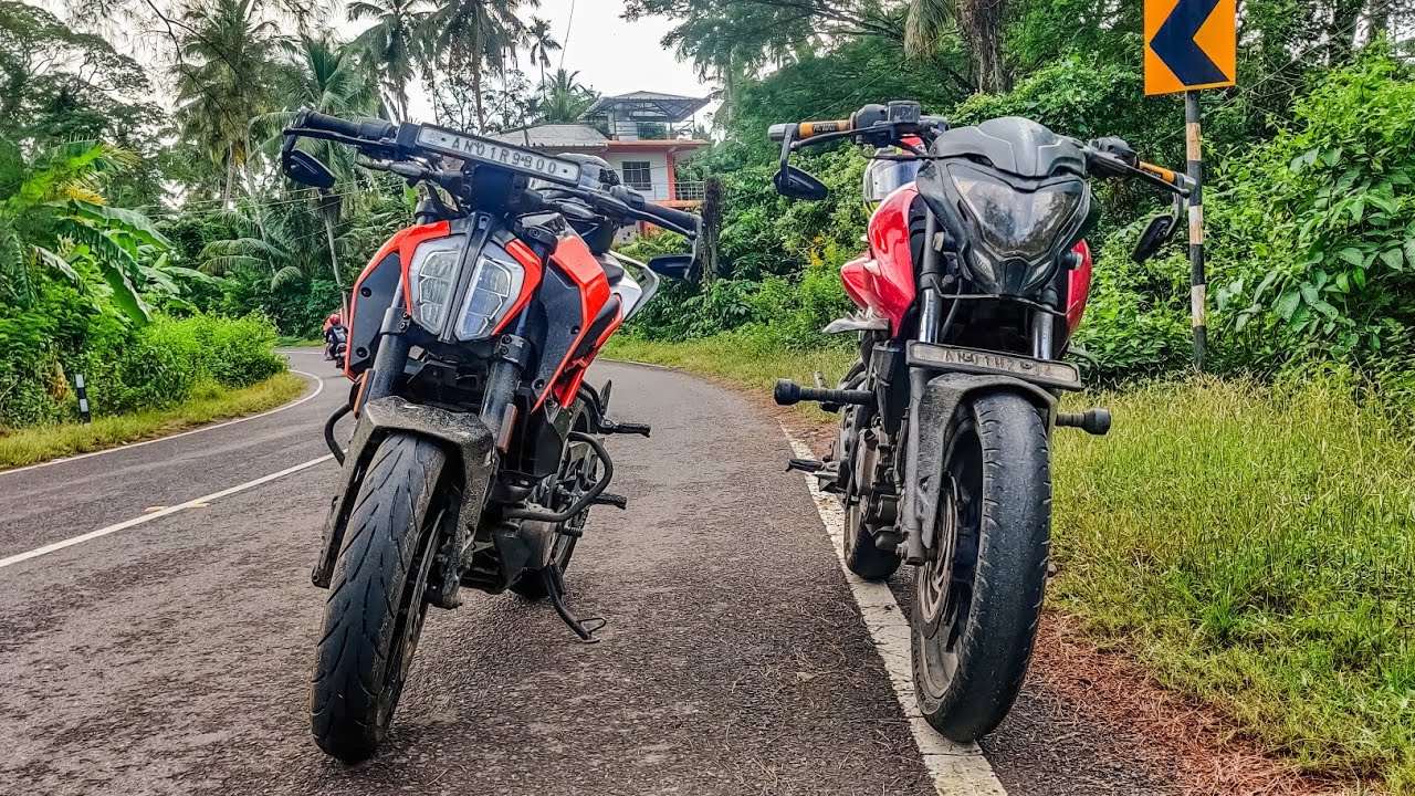 NS 200 BS3 VS DUKE 250 BS4 DRAG RACE - YouTube