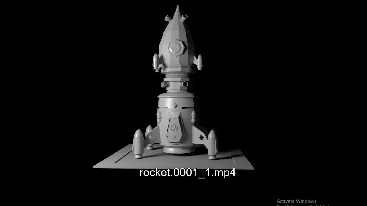 lowpoly 3d rocket modeling in maya (Hindi) - YouTube
