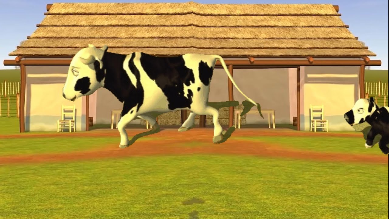 La Vaca Lola Mooo Sound Lola and Son Walking Around the Farm - YouTube