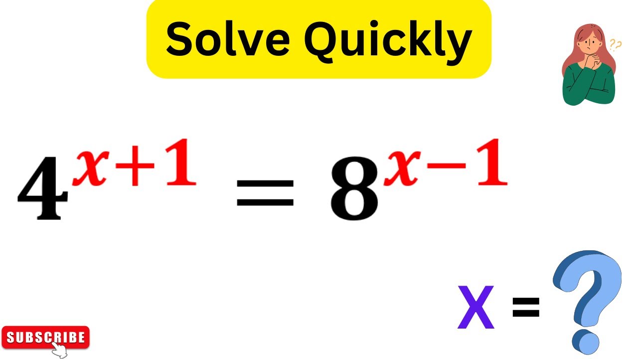 IF 4 x 1 8 x 1 Then X How To Solve Quickly YouTube