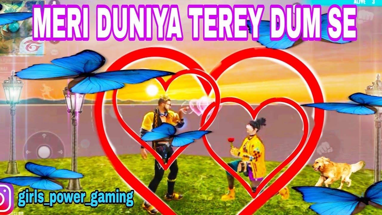 Free Fire New Romantic WhatsApp Status Video, Song Meri Dunya Terey Dum ...