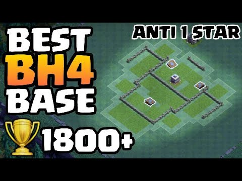 Best Builder Hall 4 Base 🏆 | BH4 Anti 1 Star Base with Replays! Get ...