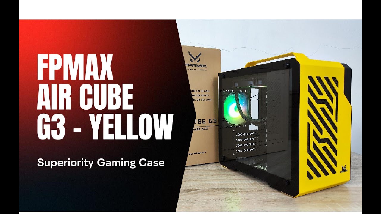 FPMAX AIR CUBE G3 Yellow - Casing Gaming Mini dengan Handle Grip dan ...