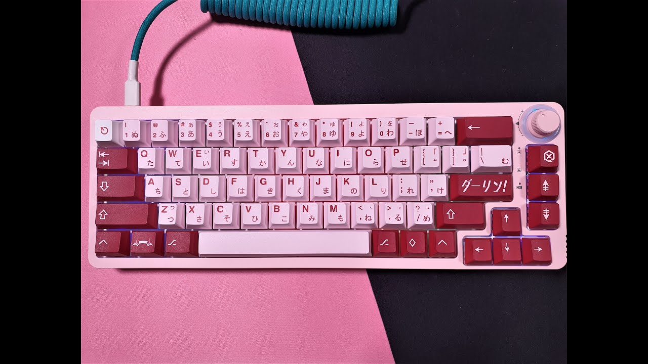 TM680/TOM680 KIT Build // Akko Rose Red Switch // Darling Clone Keycaps ...