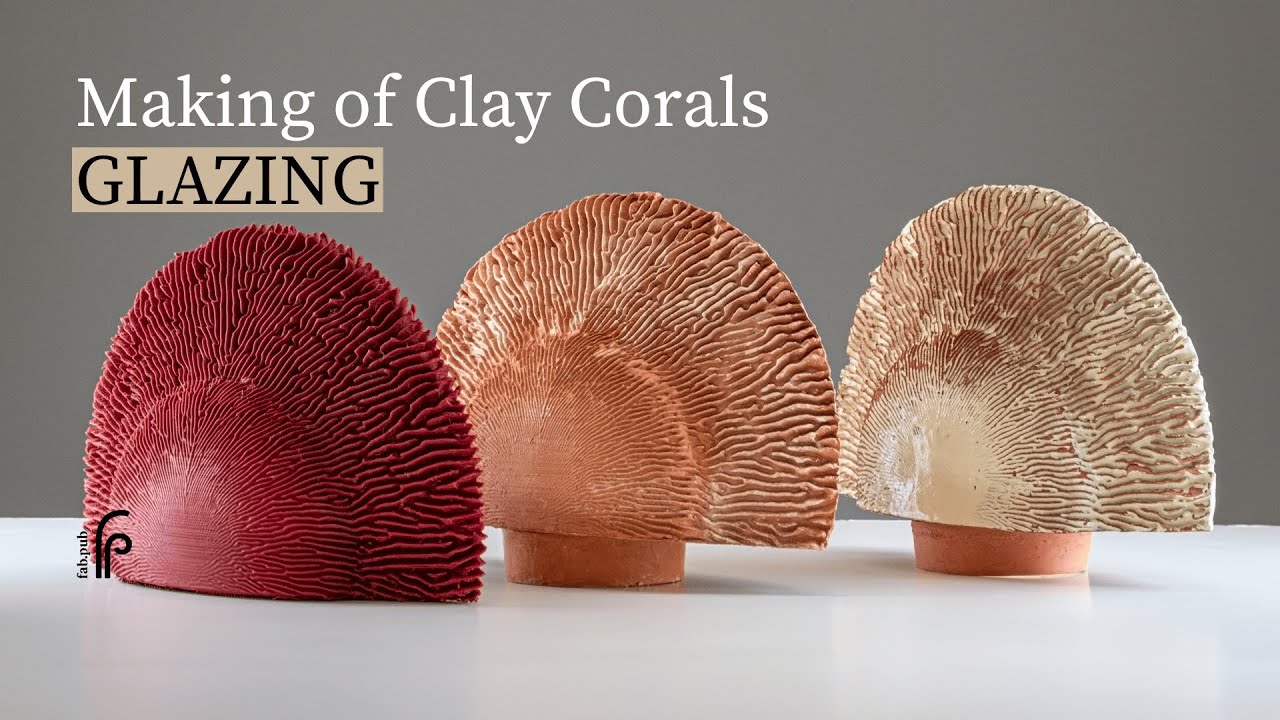 Crafting Clay Corals for Roe Restaurant | Glazing Process - YouTube