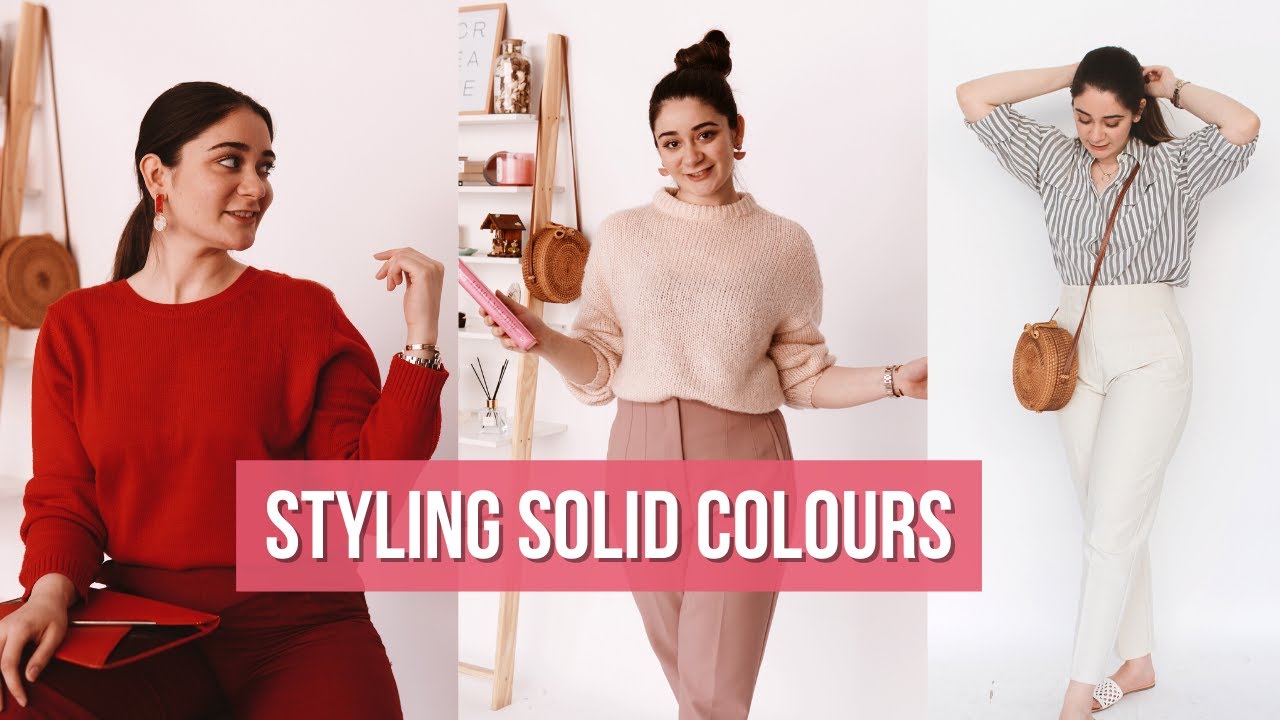 How To Style Monochrome Outfits | Wearing Solid Colour Clothes | Sana ...