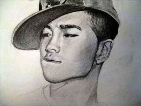 Drawing of TaeYang (Big Bang) - YouTube