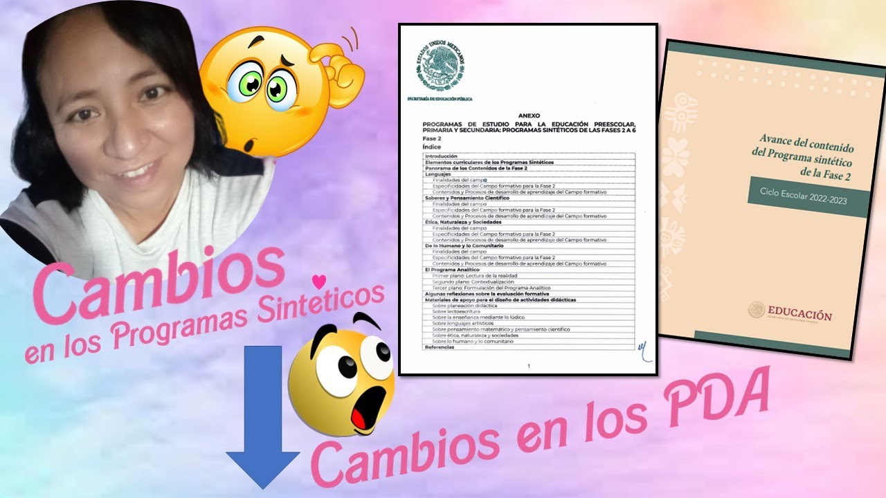 El anexo del Acuerdo número 08/08/23 Programas Sintéticos de las Fases 2 a 6 - YouTube