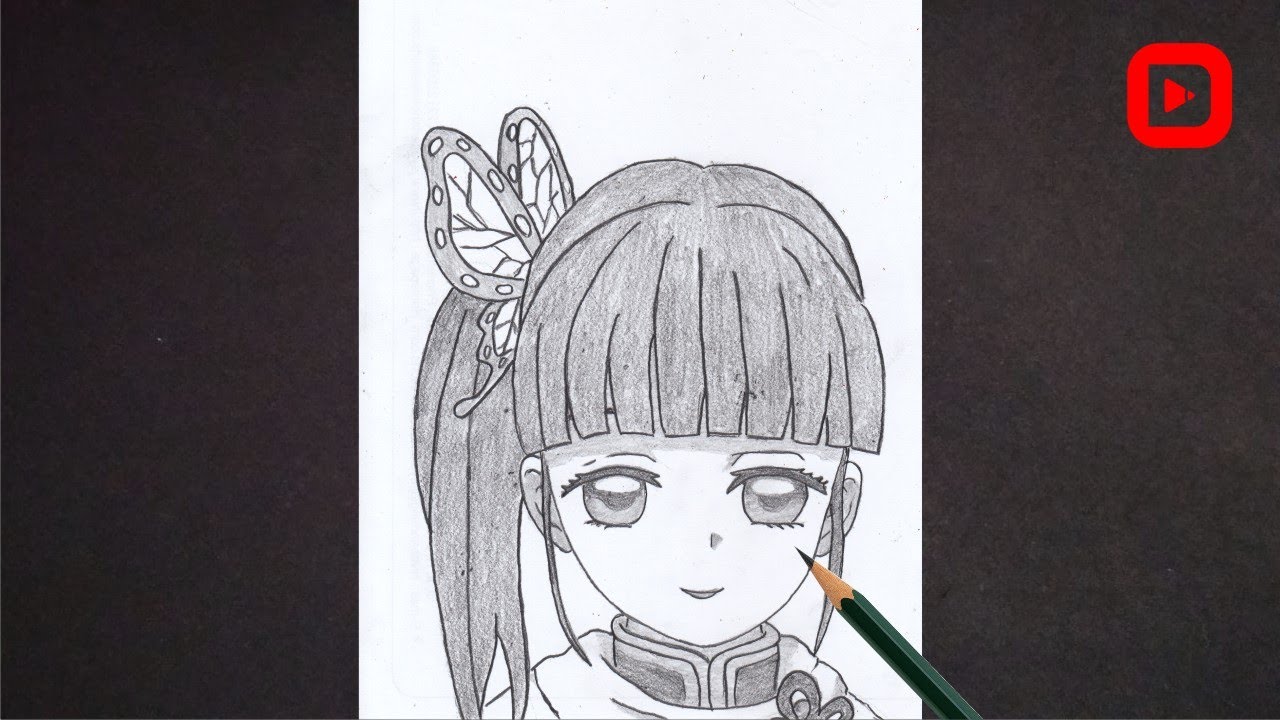 How to draw Kanao Tsuyuri || Demon Slayer || Easy anime drawing || Easy ...