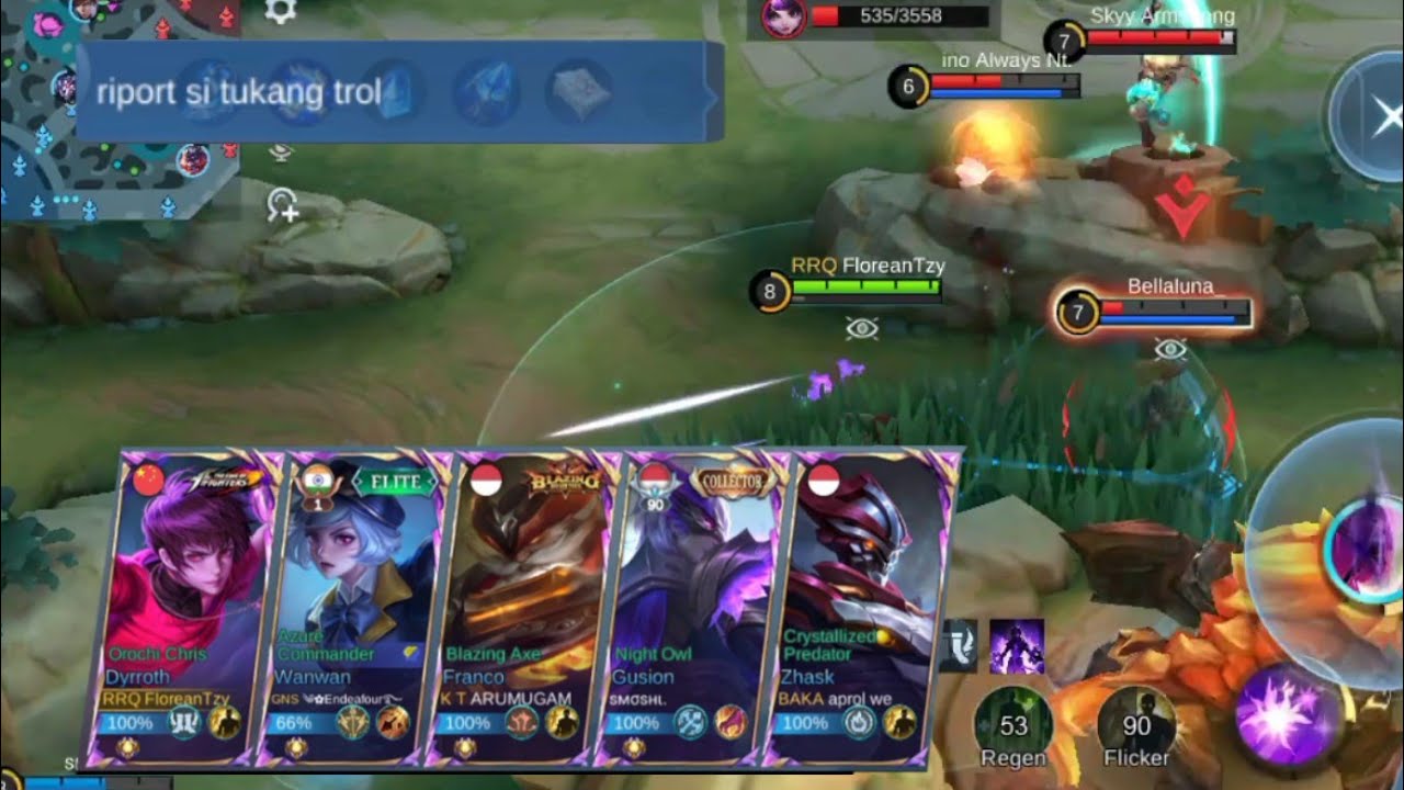 DYRROTH GAMEPLAY PRO PLAYER -Mobile Legends - YouTube