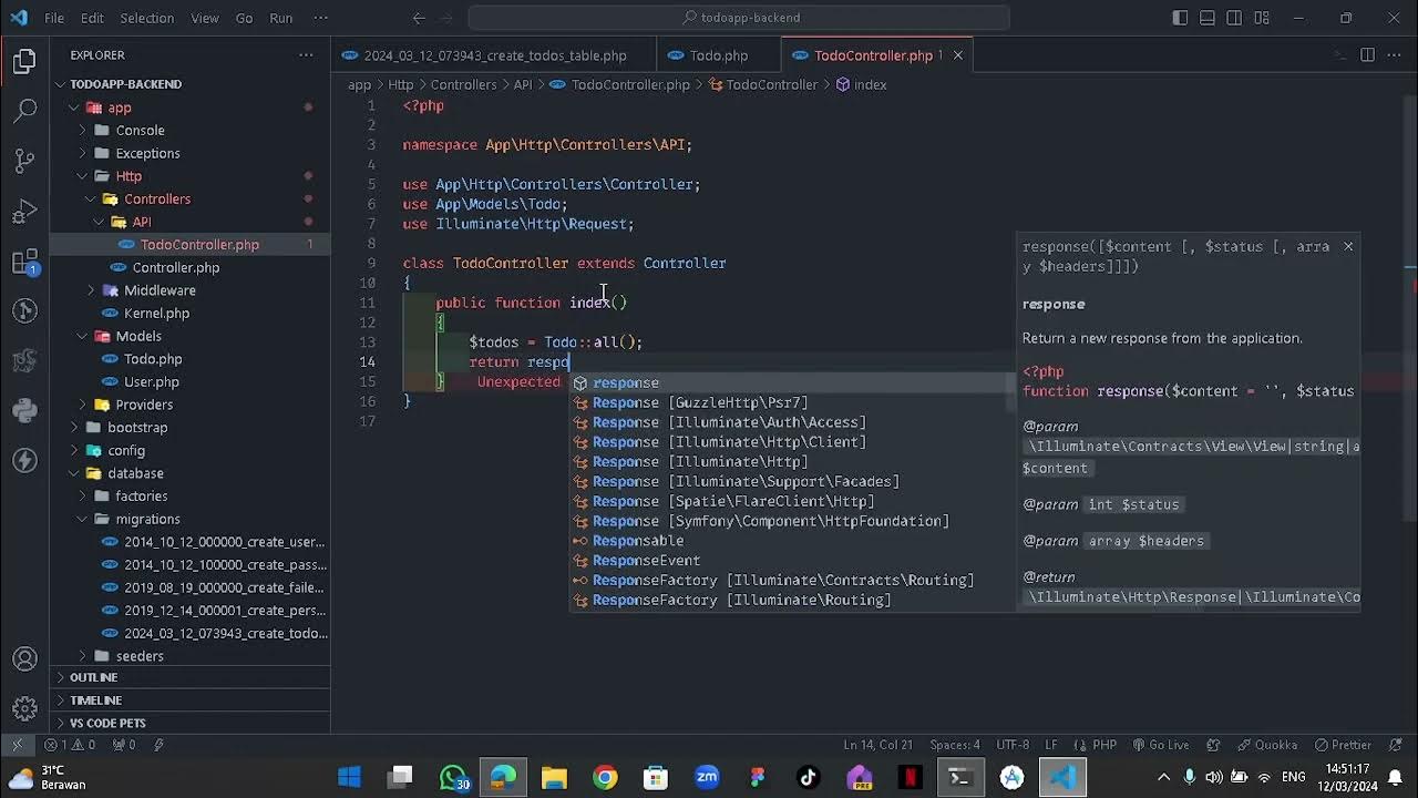 Tutorial Laravel 10 + Flutter | TODO APP - #8 - YouTube
