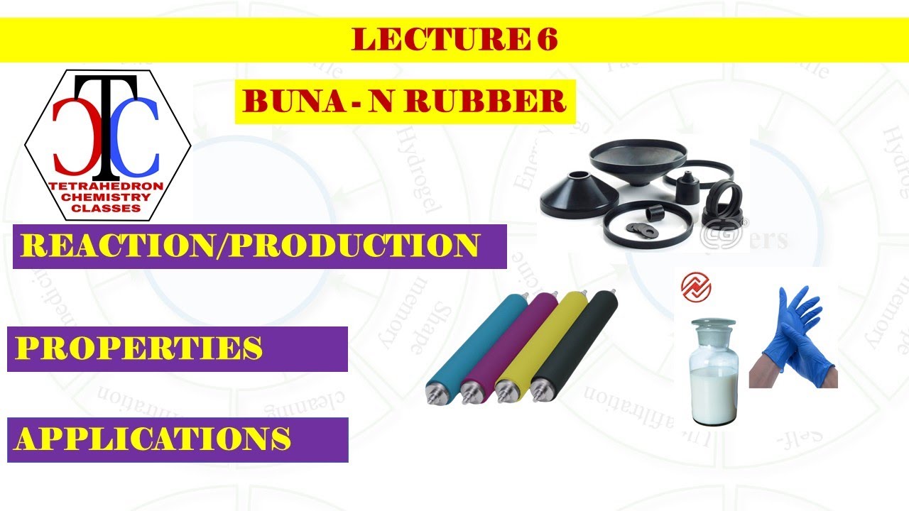 LECTURE 6: BUNA N RUBBER SYNTHESIS/PROPERTIES/APPLICATIONS - YouTube