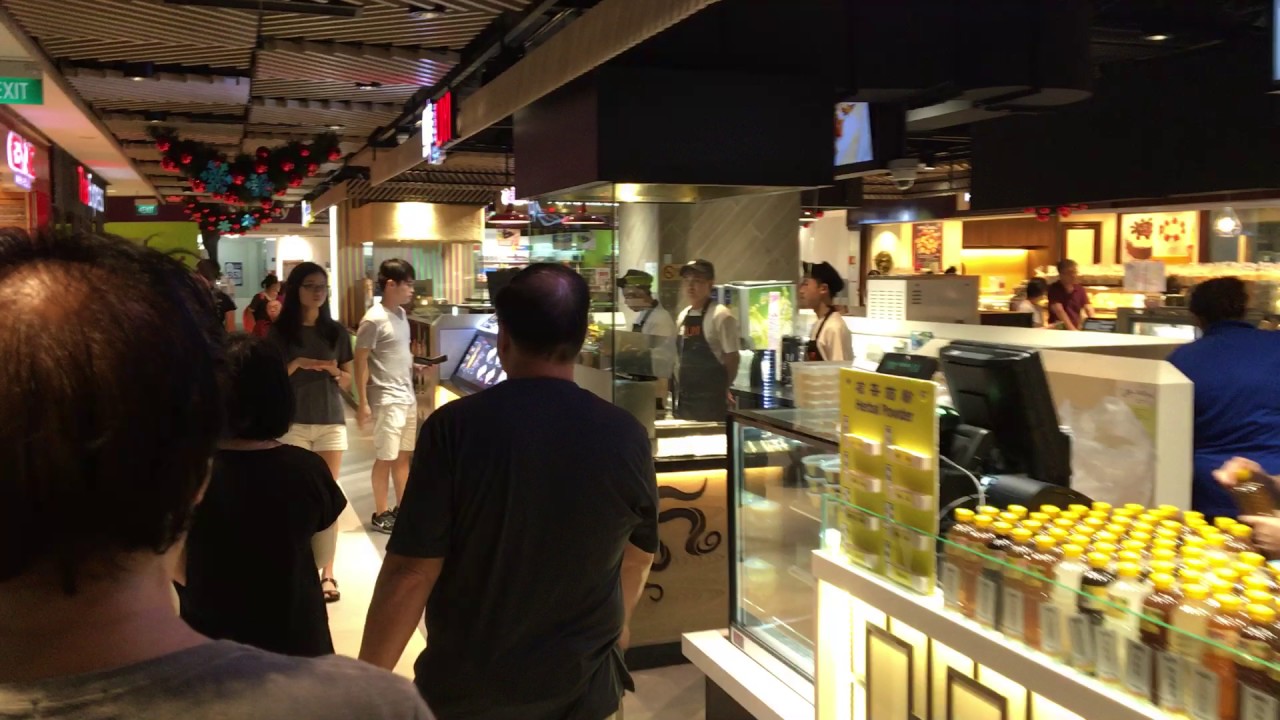 Clementi Mall's new basement 1 food kiosk space - YouTube