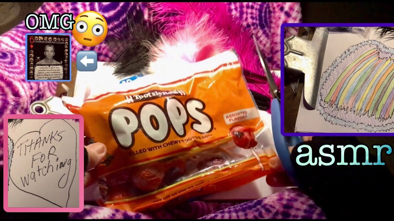 Quiet ASMR relaxation Me and you, clipping coupons, colored pencils ...