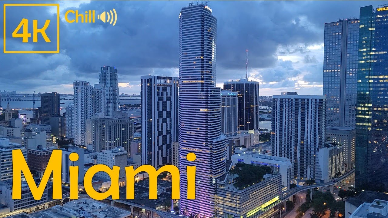 Downtown Miami, FL • Sunrise Hyperlapse • 4K UHD 60fps • Chill Tunes ...