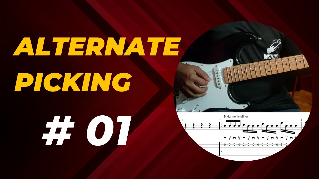 Alternate Picking Exercises #01 | Aerobic - YouTube
