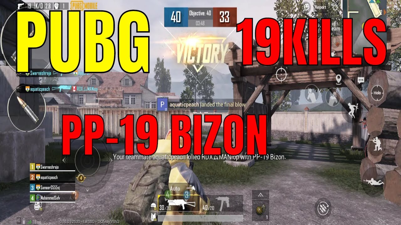 Insane 19kills using pp-19 Bizon in PUBG, | PUBG Gameplay team ...