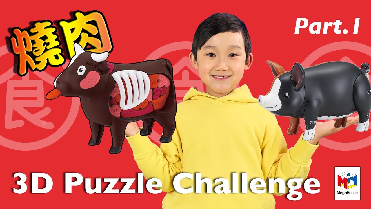 Meaty Fun and Educational! MegaHouse 3D Puzzle Challenge Part 1 - 焼肉 ...