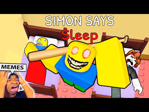 Roblox SCARY Simon Says (NIGHTMARE MODE) | Bacon Strong Funny Moments