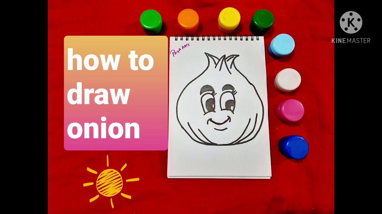 How to draw onion 🧅 - YouTube