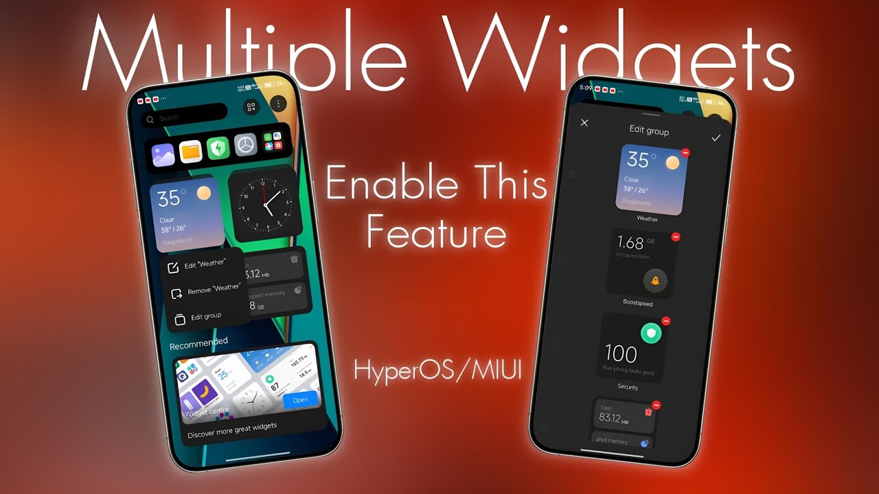 Enable Multiple Widgets Feature In Any HyperOS/MIUI | - YouTube