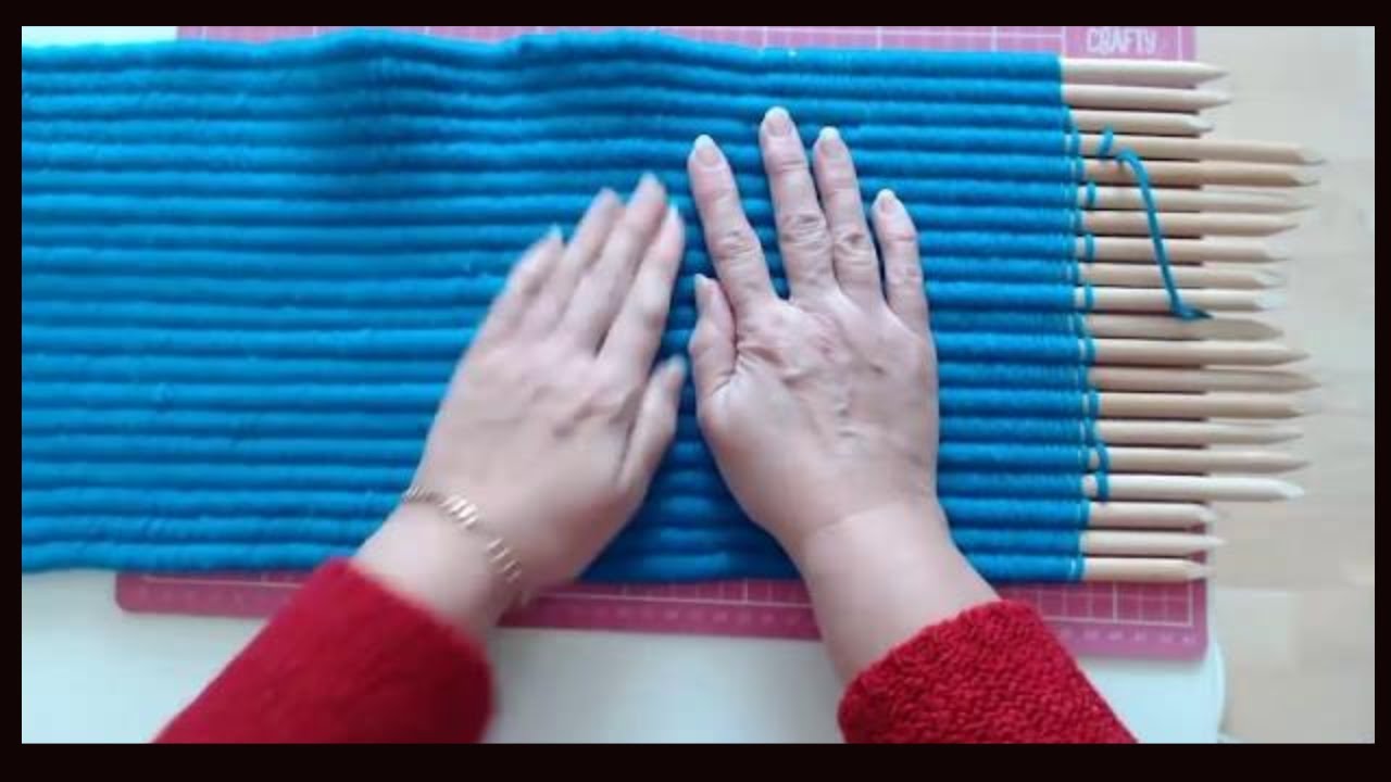 Weaving stick pegs. Finish the shoulder bag - YouTube