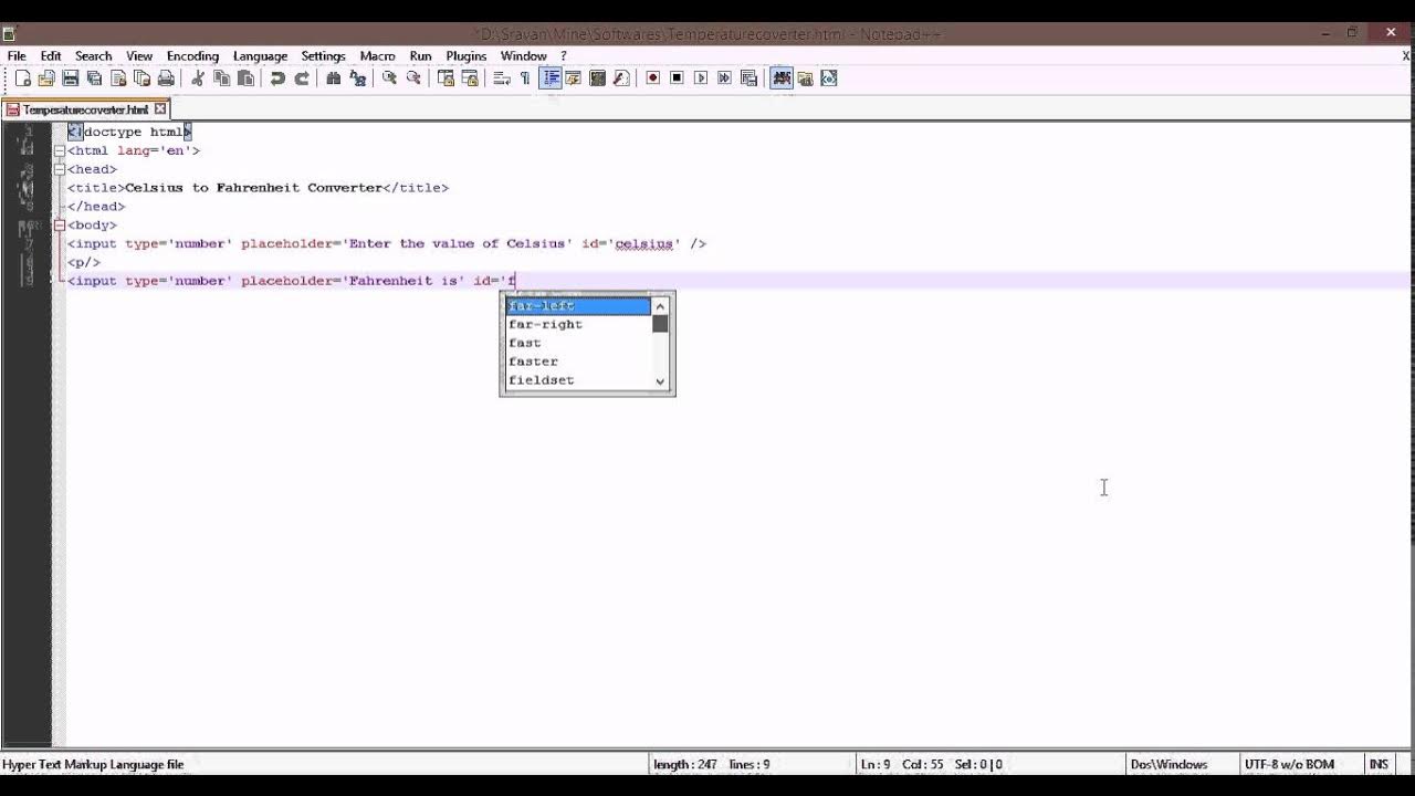 Temperature Converter - Javascript for Beginners - YouTube