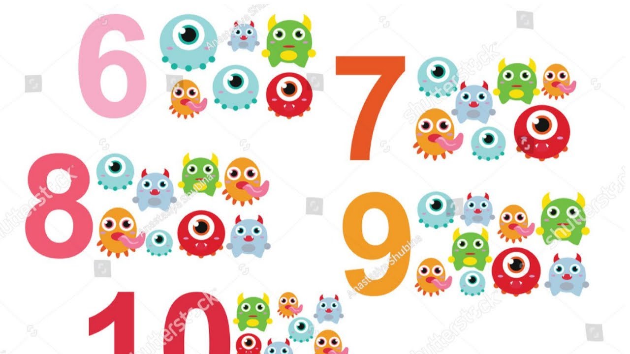 #numbers # from 6,7,8,9,10,#counting numbers - YouTube