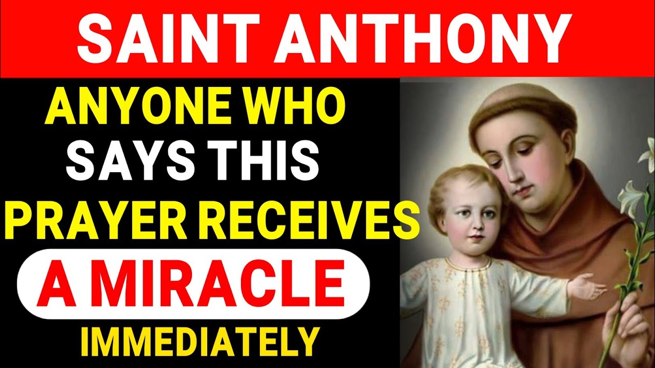 ️Powerful Prayer to Saint Anthony for Immediate Divine Intervention ...