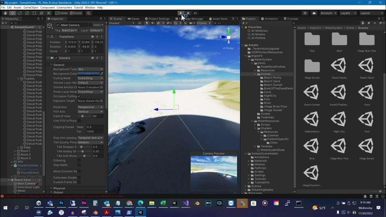 Unity3D HDRP Demo with KWS Water System Beach - YouTube