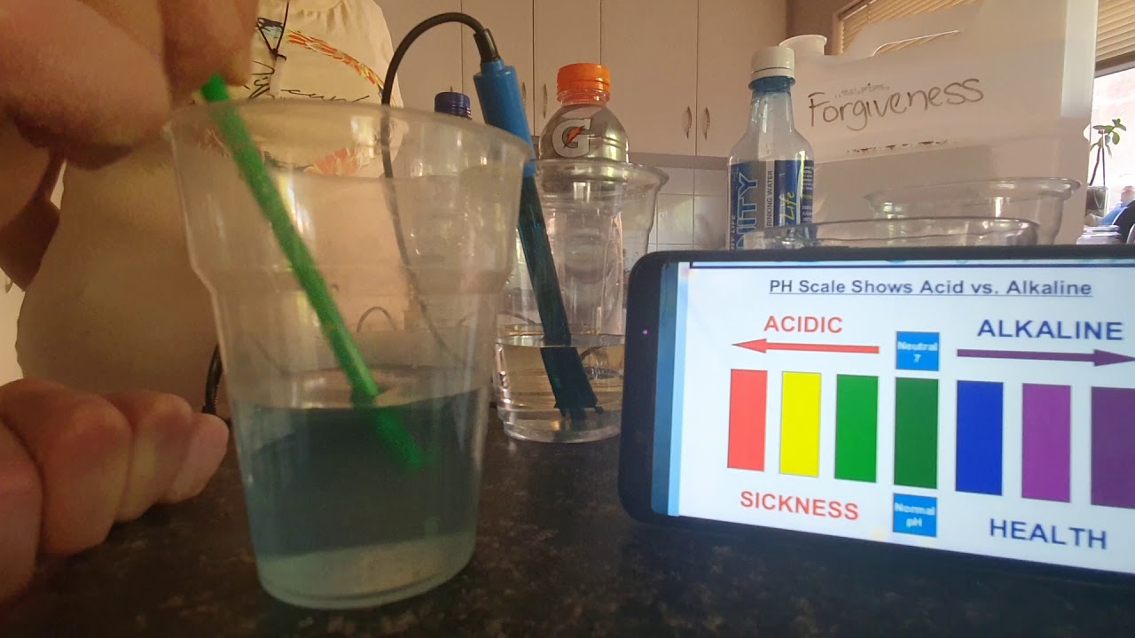 ORP reading on waters + pH test or waters - YouTube