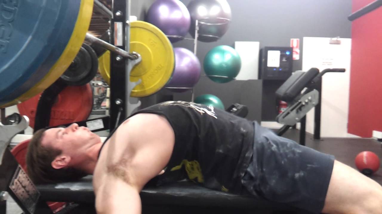 90kg (200lbs) x3 Bench Press - Side View - YouTube