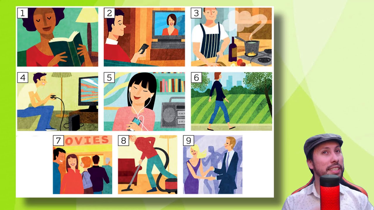 Elemental English 1 - File 6: Favorite pastimes - YouTube