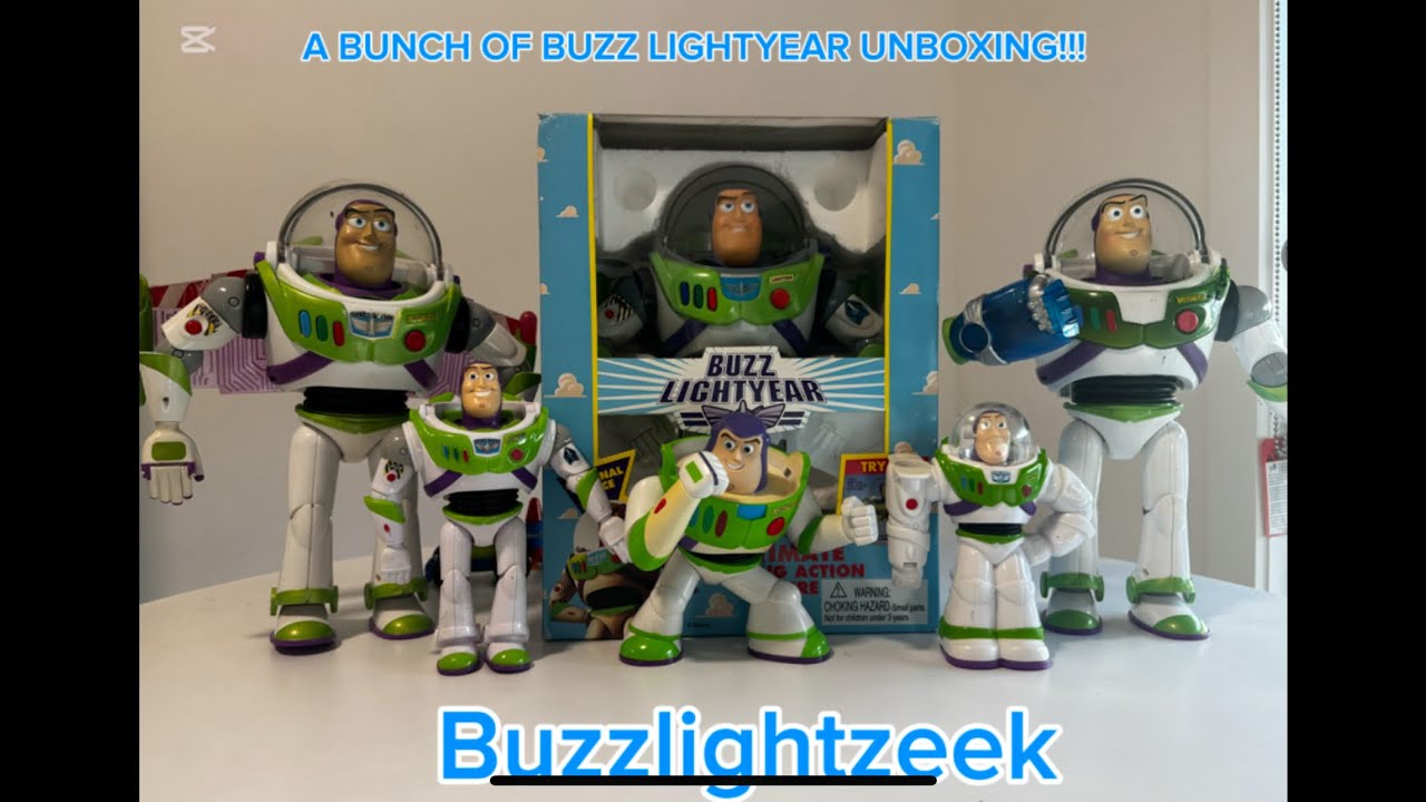 A BUNCH OF BUZZ LIGHTYEAR UNBOXING (including a 1995 BUZZ LIGHTYEAR ...