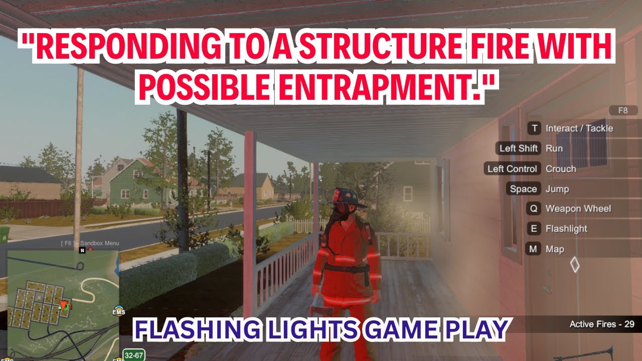 "Responding to a structure fire with possible entrapment." - FLASHING ...