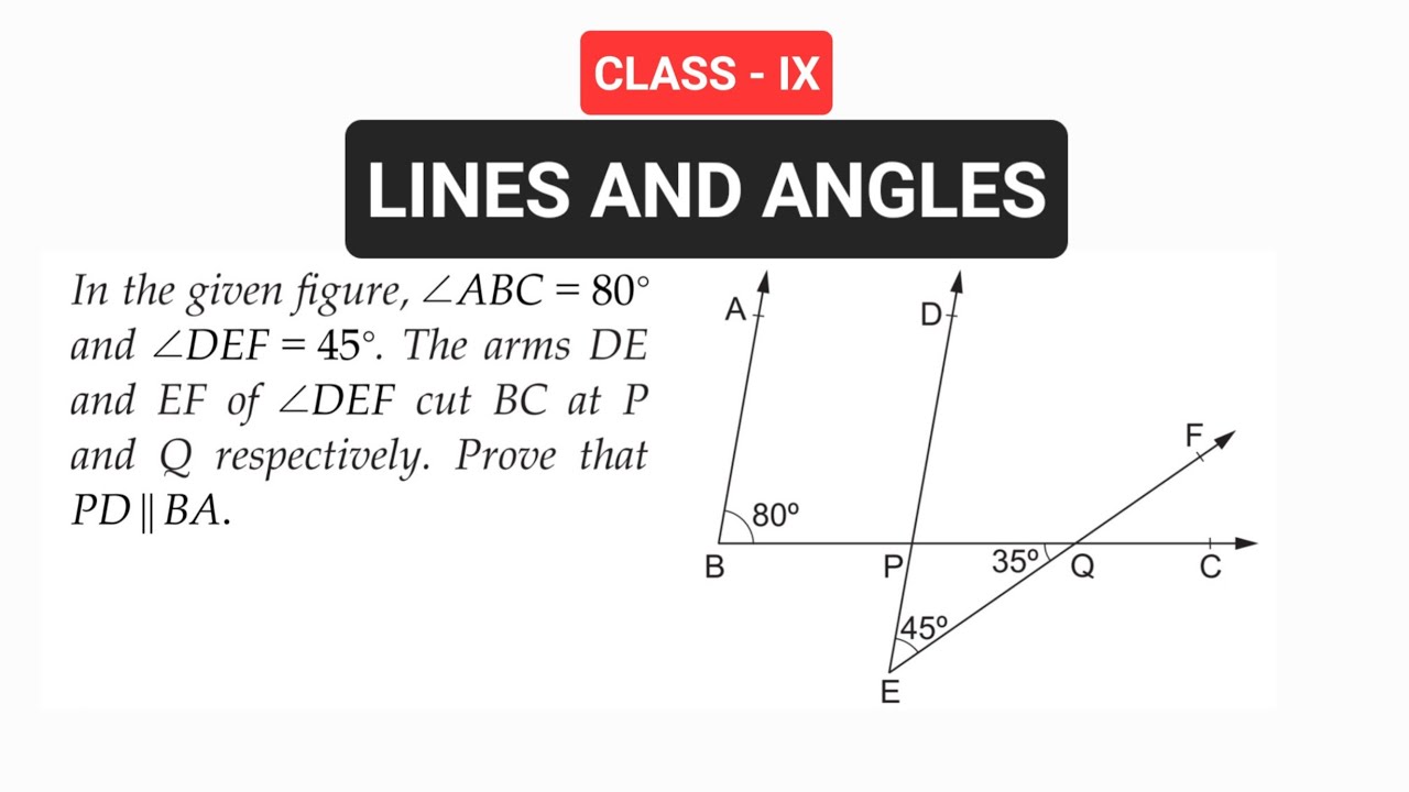 In the given figure find x. Class-IX LINES AND ANGLES - YouTube