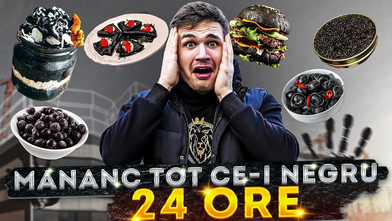 24H MANANC MANCARE NEAGRA | AM VOMITAT? - YouTube