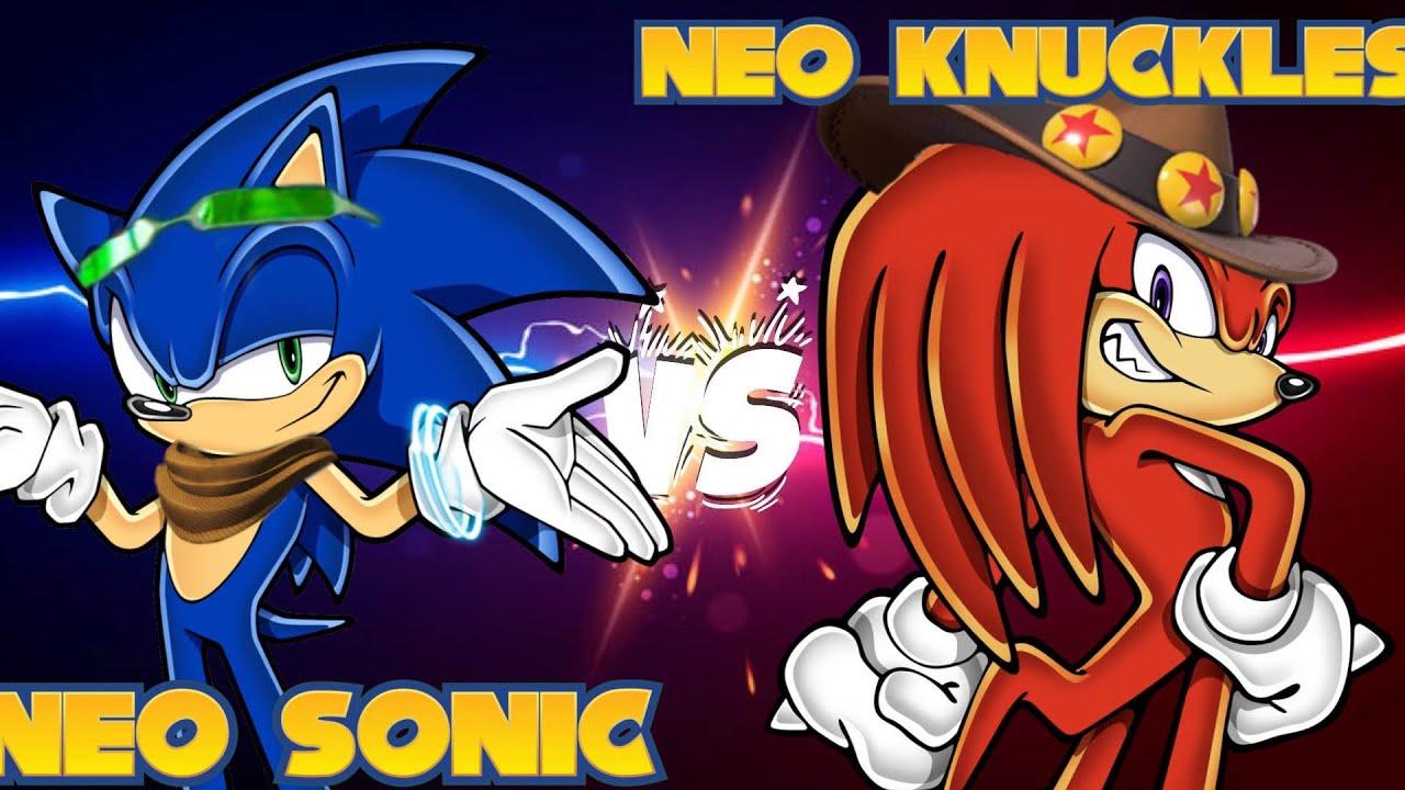 Neo Sonic Vs Neo Knuckles Sprite animation - YouTube