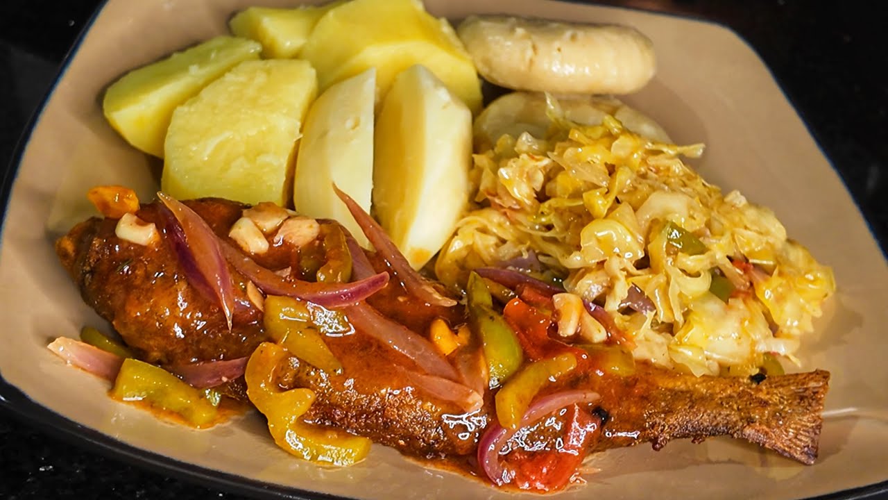 COOKING UP A CLASSIC JAMAICAN DINNER: Bangamary Fish , Ground ...