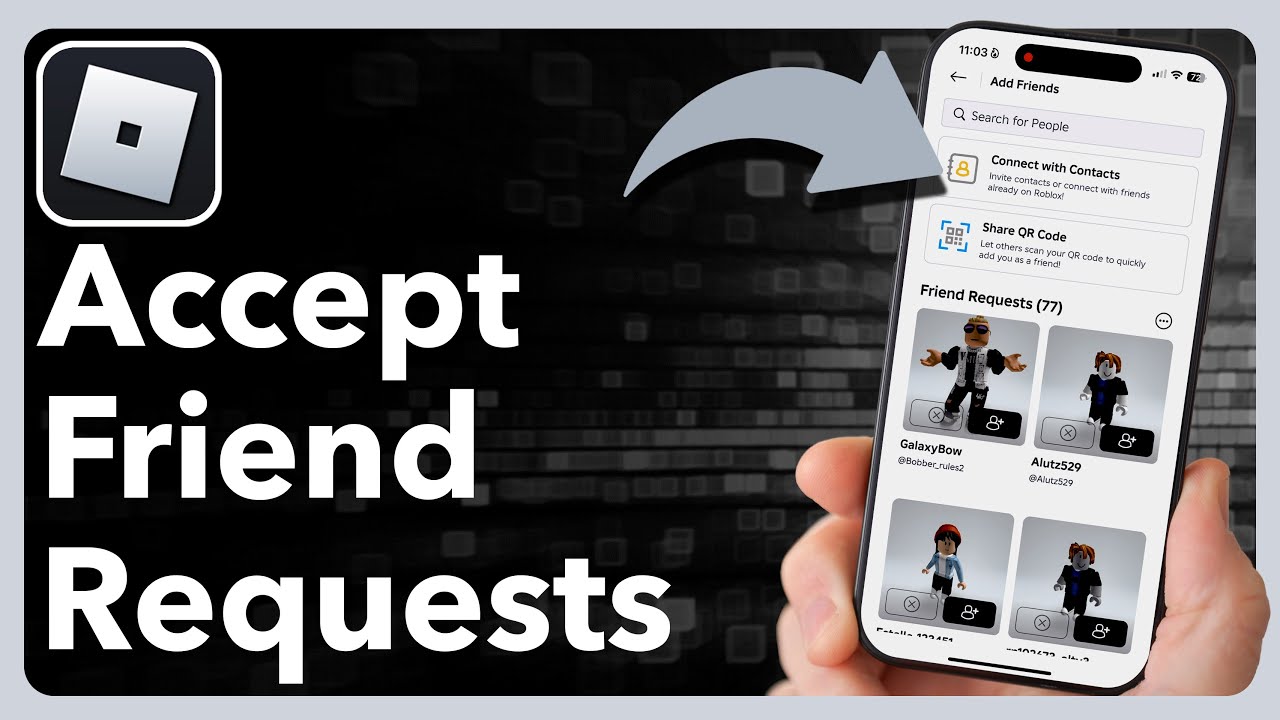 How To Find And Accept Friend Requests On Roblox - YouTube