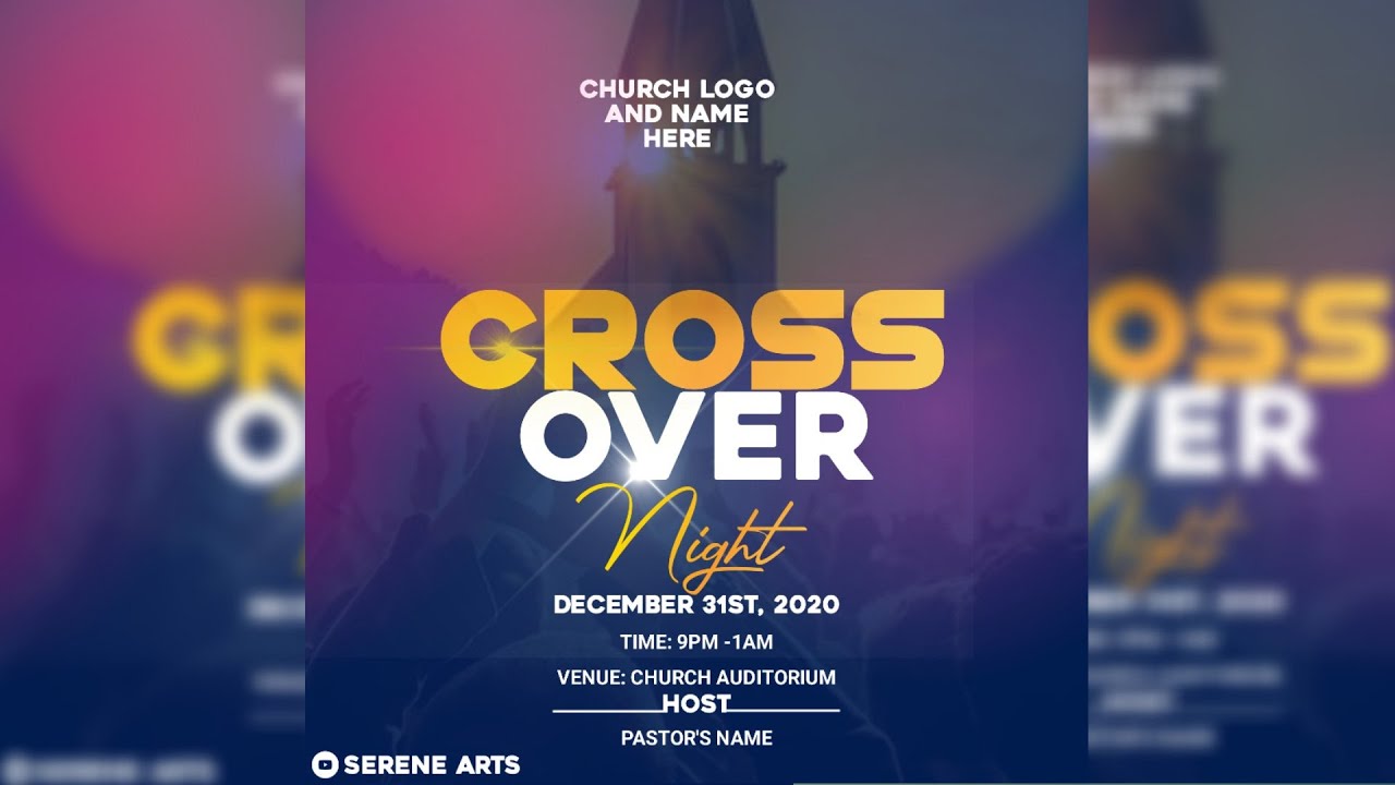 How To Design 31st Night Cross Over Flyer In Pixellab - YouTube